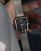 RUMTTON Black Mother of pearl women's Mesh band watch Silver
