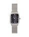 RUMTTON Black Mother of pearl women's Mesh band watch Silver